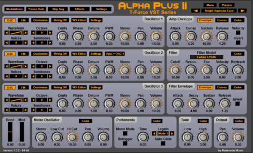 【無料】Mastrcode-Music.のトランスゲートを搭載した音源T-Force Alpha Plus 2の紹介 - Chillout with Beat